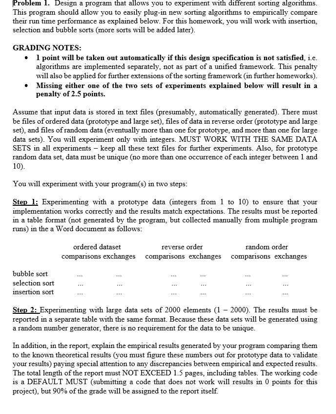 Problem 1. Design a program that allows you to | Chegg.com