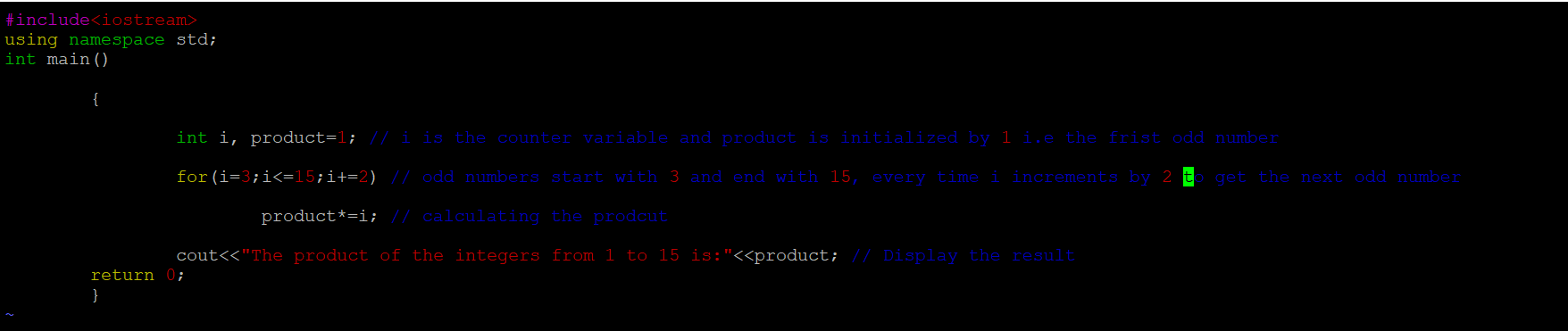 Solved 5.12 (Calculating the Product of Odd Integers) Write | Chegg.com