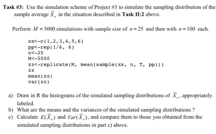 Solved Task #3: Use the simulation scheme of Project #3 to | Chegg.com
