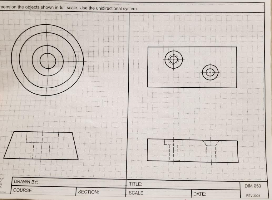 Solved SOLIDWORKS! Please draw/assign the dimensions on the | Chegg.com