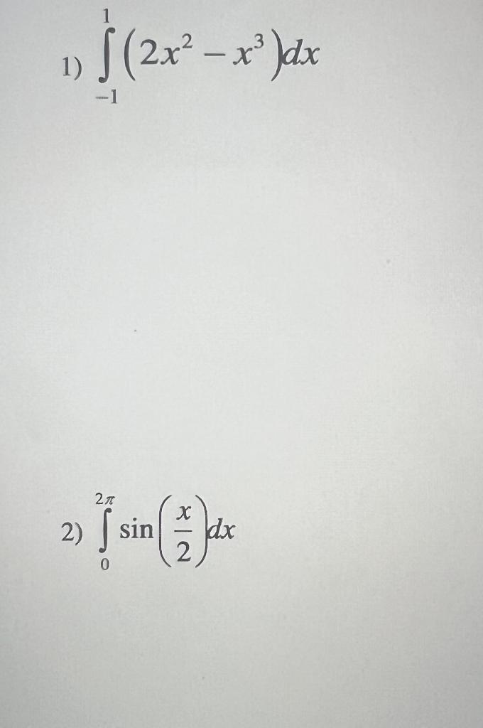 Solved Evaluate. These questions are over the definitive | Chegg.com