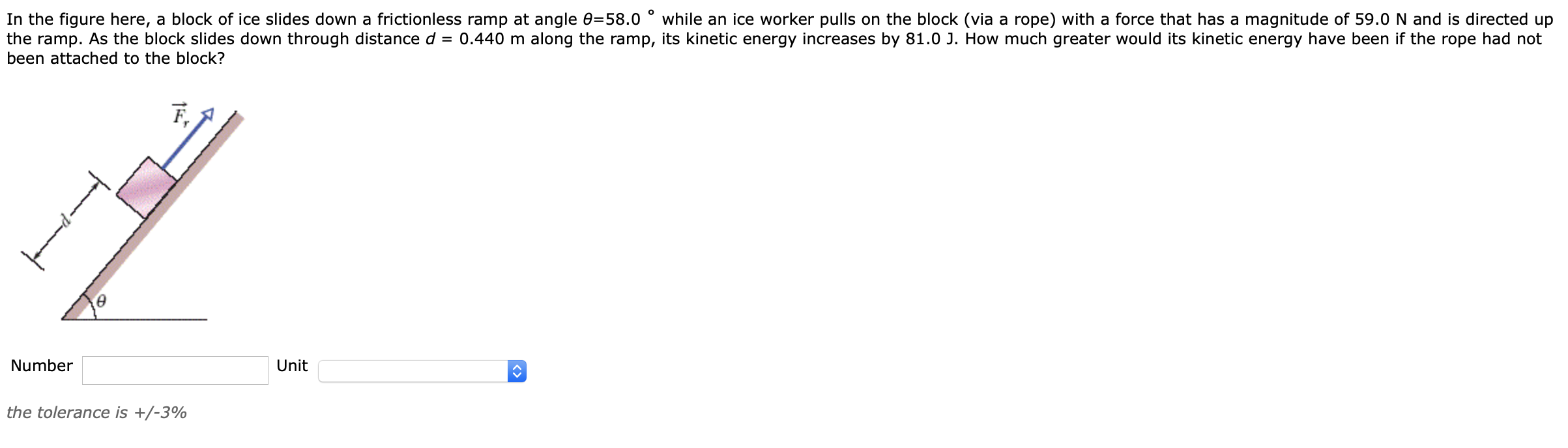 Solved o In the figure here, a block of ice slides down a | Chegg.com