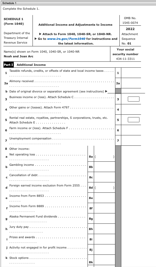 Comprehensive Problem 1 - Part 1: Taxpayer | Chegg.com