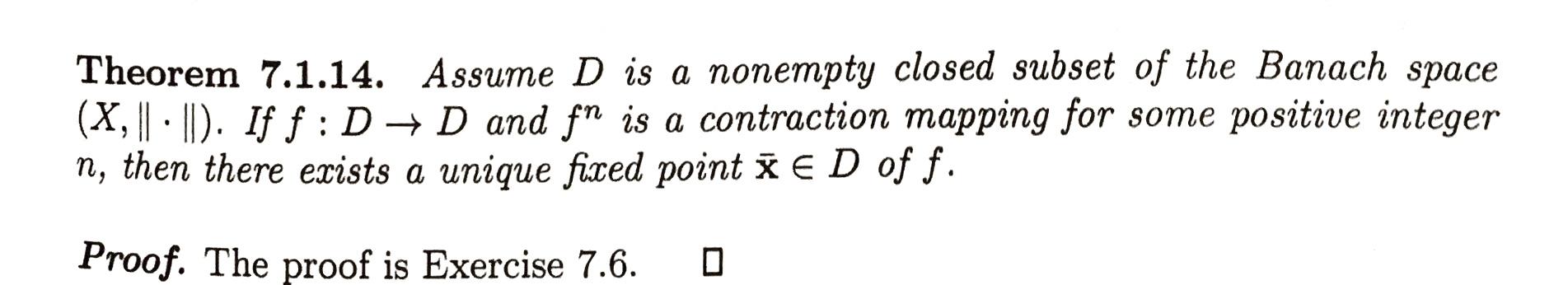 Solved Theorem 7.1.14. Assume D is a nonempty closed subset | Chegg.com
