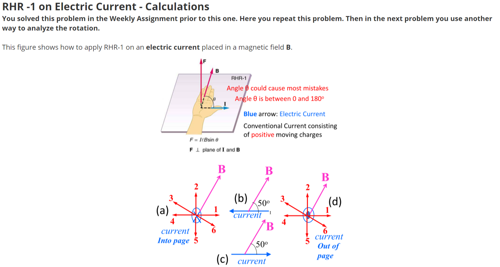 Solved RHR - 1 on Electric Current - Calculations You solved | Chegg.com