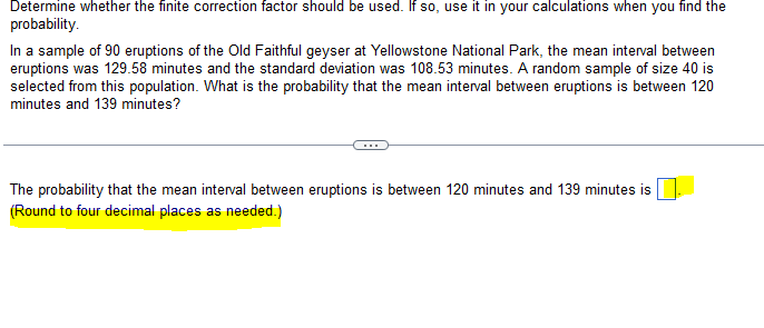 Solved Determine Whether The Finite Correction Factor Should
