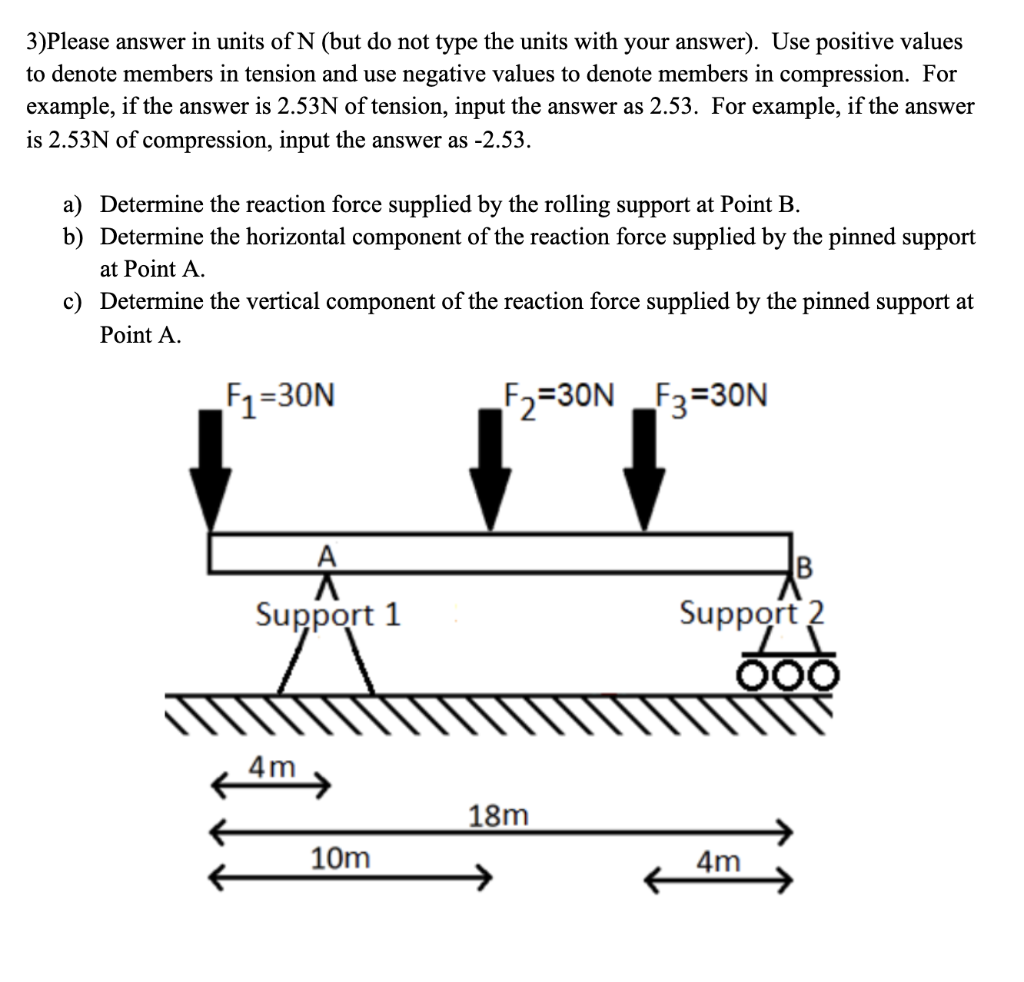 Solved 3)Please answer in units of N (but do not type the | Chegg.com