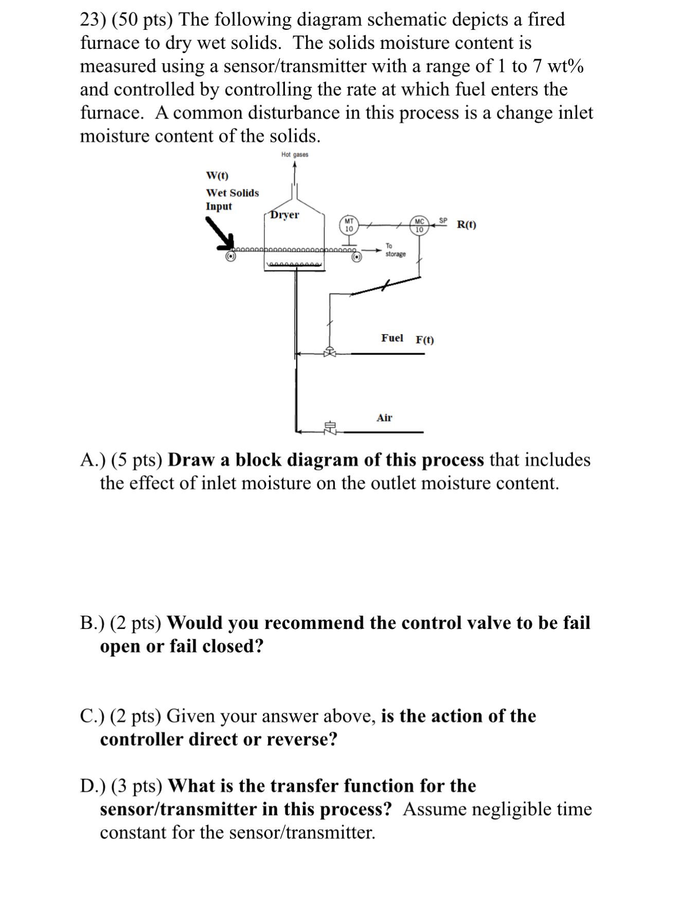 Solved 23) ( 50 ﻿pts ) ﻿The following diagram schematic | Chegg.com