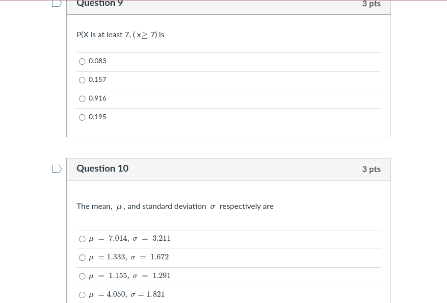 Solved Question 8 3 pts Use the following information to | Chegg.com
