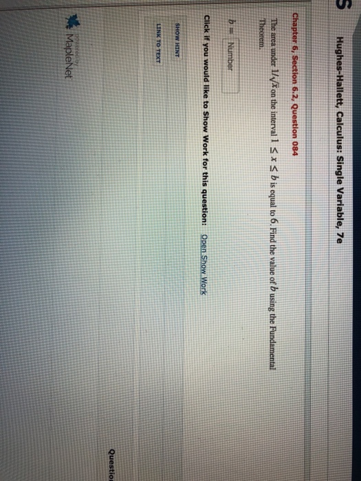 Solved 5Hughes-Hallett, Calculus: Single Variable, 7e | Chegg.com