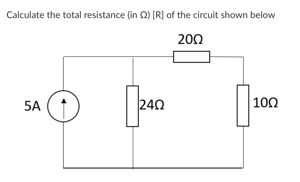 Solved Calculate the total resistance (in Ω ) [R] of the | Chegg.com