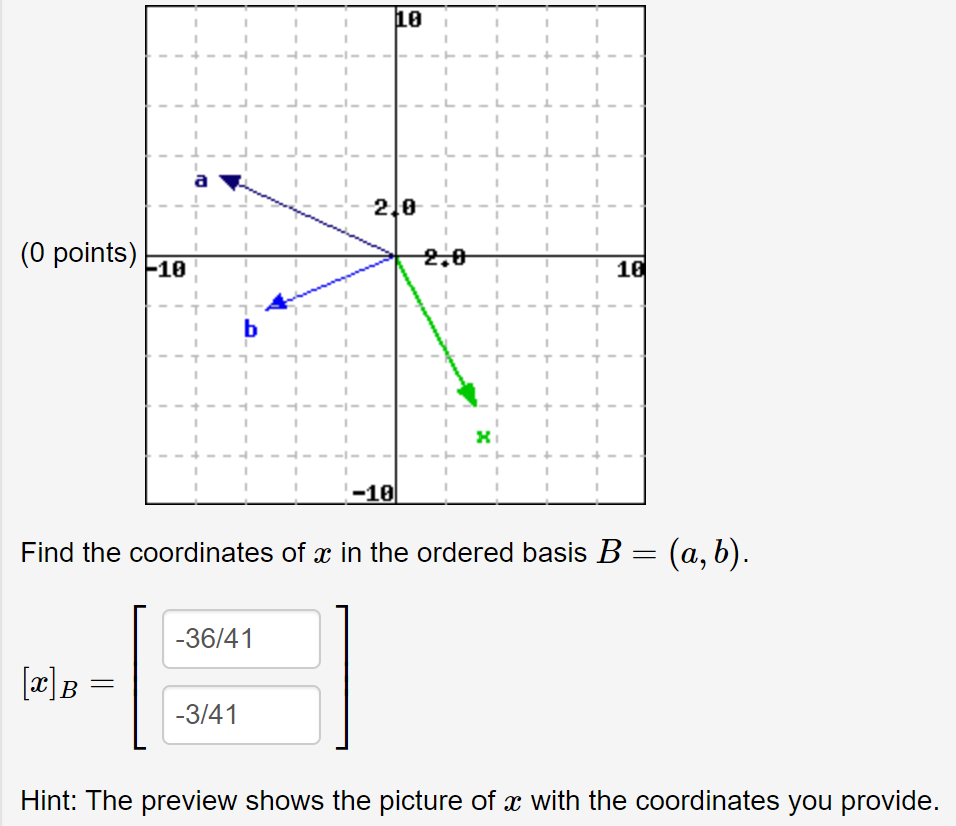 Find the coordinates of x in the ordered basis | Chegg.com