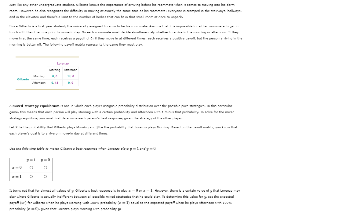 Solved Just like any other undergraduate student, Gilberto | Chegg.com