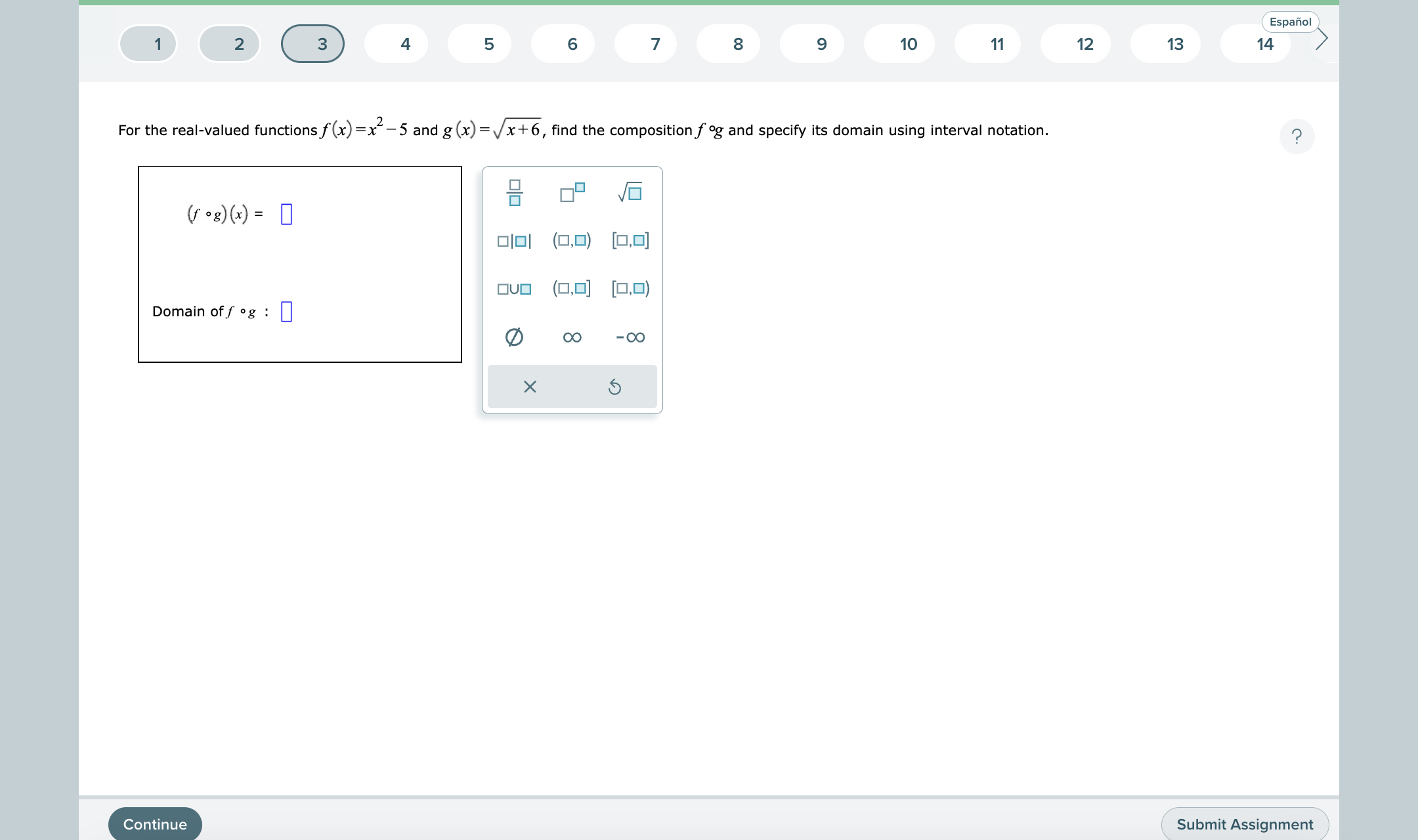 Solved For the real-valued functions f(x)=x2−5 and g(x)=x+6, | Chegg.com