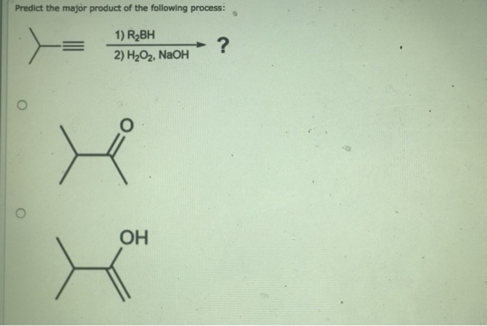 Solved Predict the majör product of the following reaction | Chegg.com