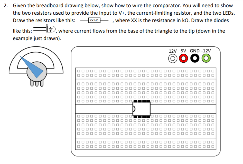 Draw a schematic of a comparator circuit. Describe | Chegg.com