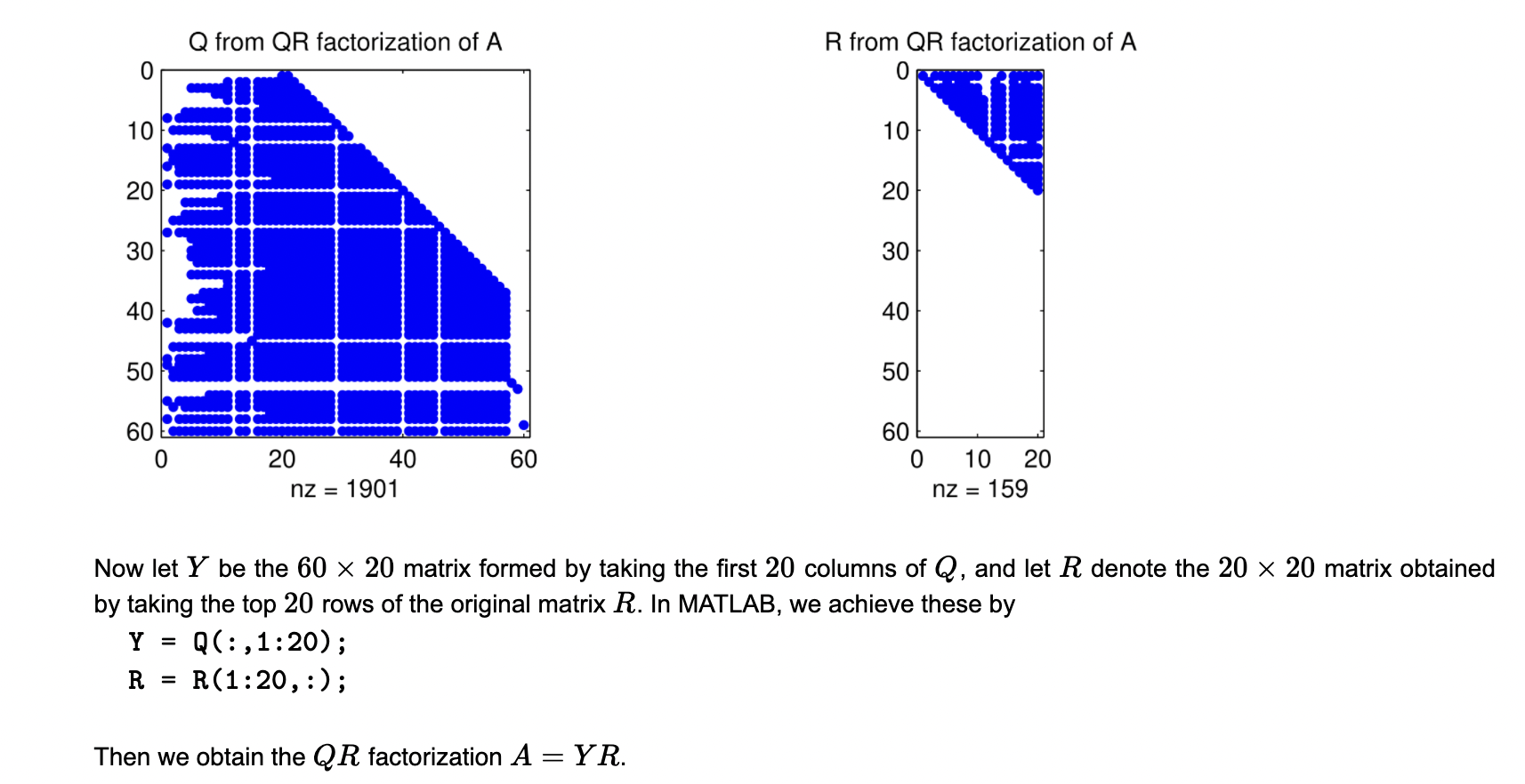 Solved You are given the results of the following MATLAB | Chegg.com