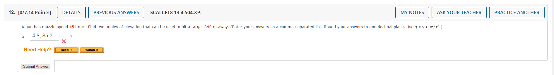 Solved 12. [0/7.14 Points] DETAILS PREVIOUS ANSWERS SCALCET8 | Chegg.com
