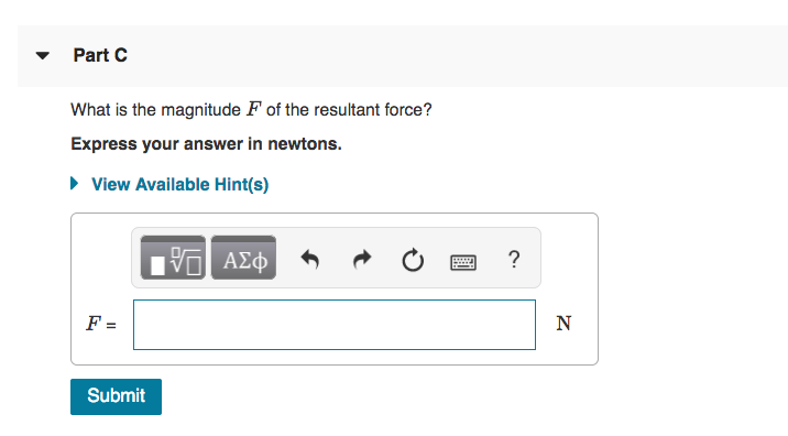 Solved Two Forces Acting at a Point Review Part A Two | Chegg.com