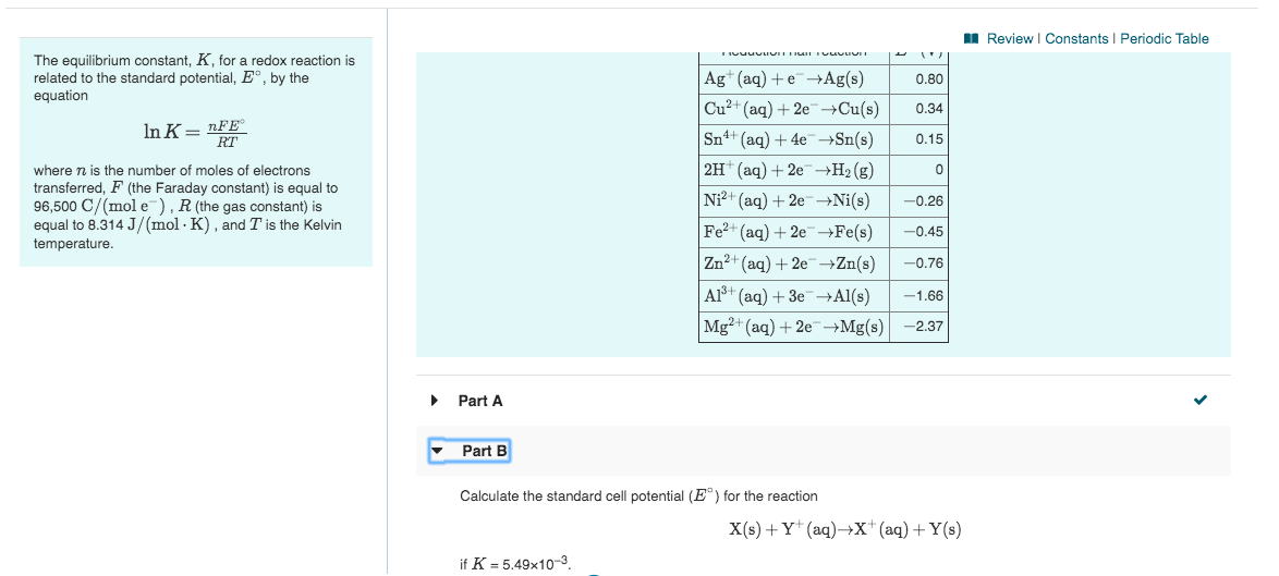 Solved Review Constants Periodic Table The equilibrium | Chegg.com