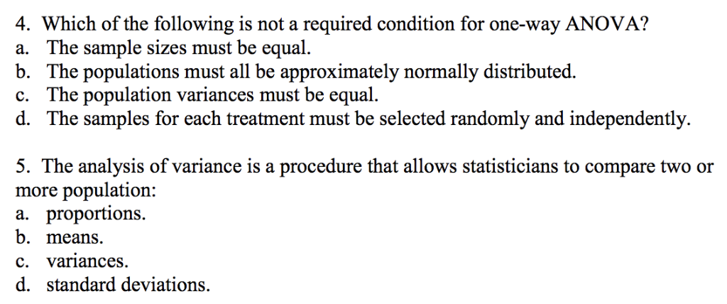 Solved 4. Which of the following is not a required condition | Chegg.com