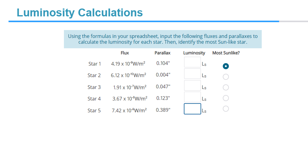Solved Please help me fin luminosity!! in Ls form plsUsing | Chegg.com