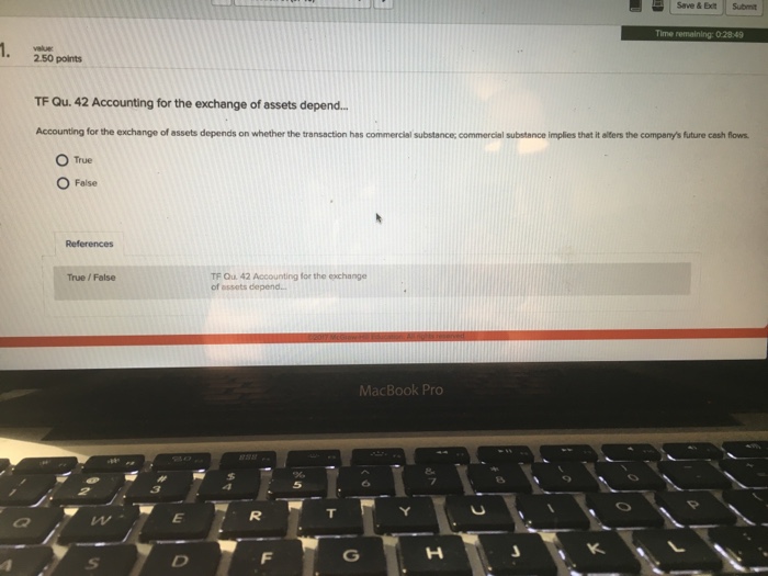 Solved Accounting for the exchange of assets depends on | Chegg.com