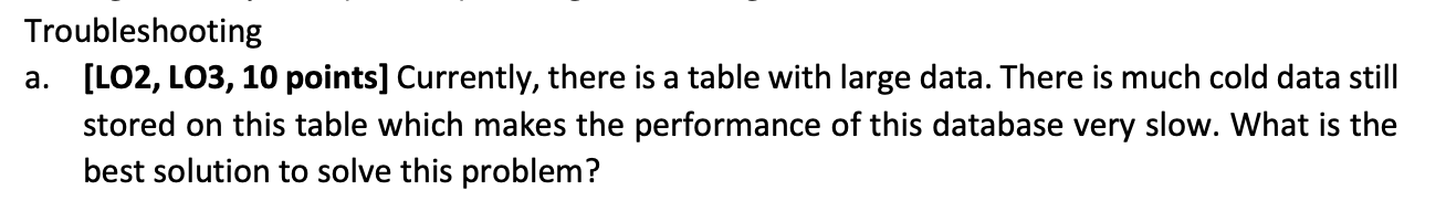 Solved Course : Database Administation Learning | Chegg.com