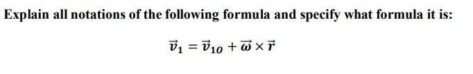 Solved Explain all notations of the following formula and | Chegg.com