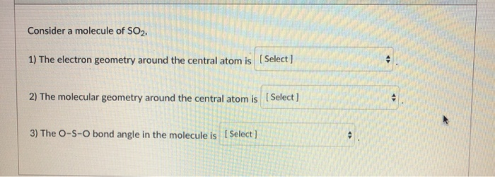 So2 Electron Geometry