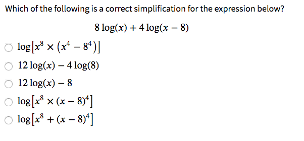 Solved Which of the following is a correct simplification | Chegg.com