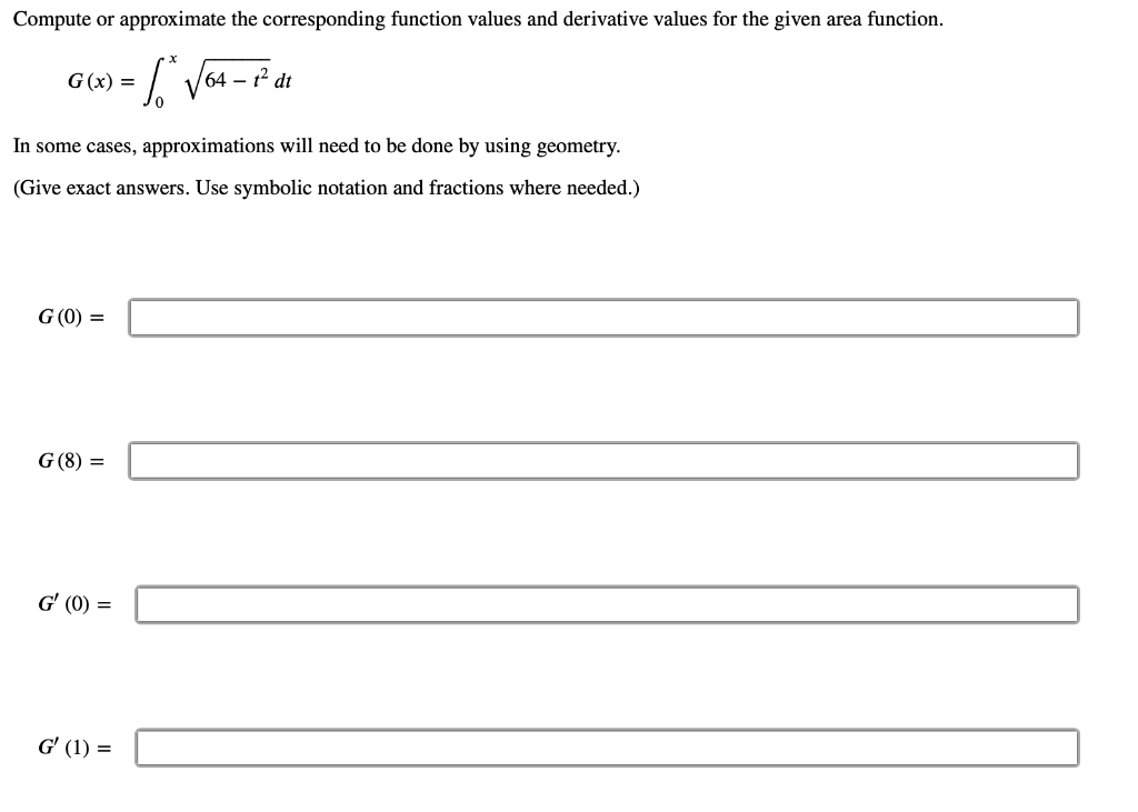Solved Compute or approximate the corresponding function | Chegg.com