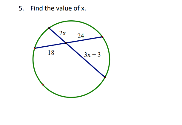 Solved 5 Find The Value Of X 0522