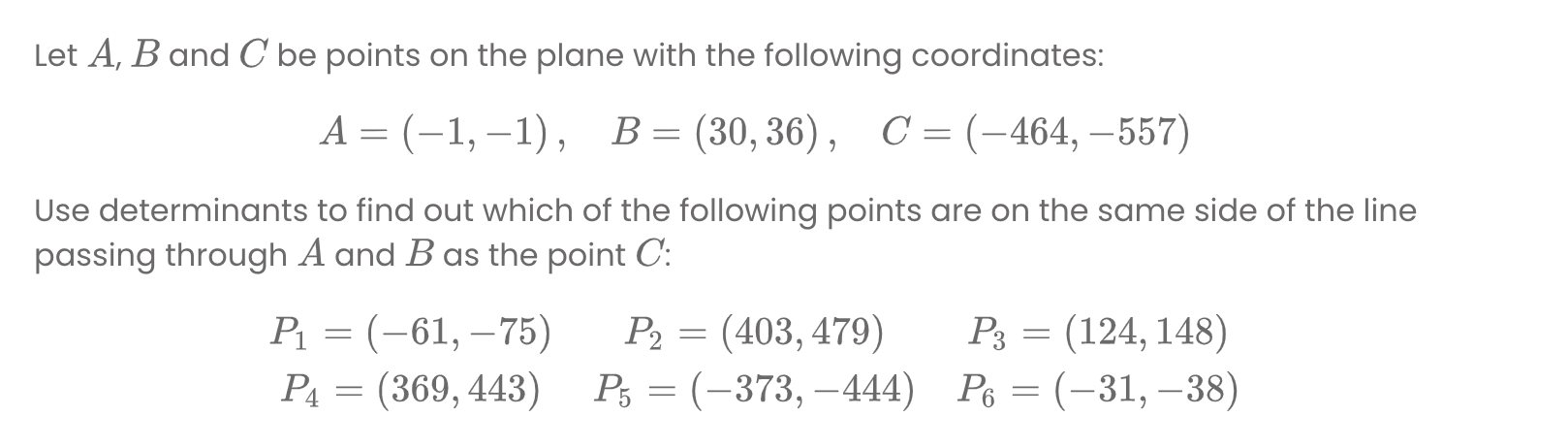 Solved Let A, B and C be points on the plane with the | Chegg.com