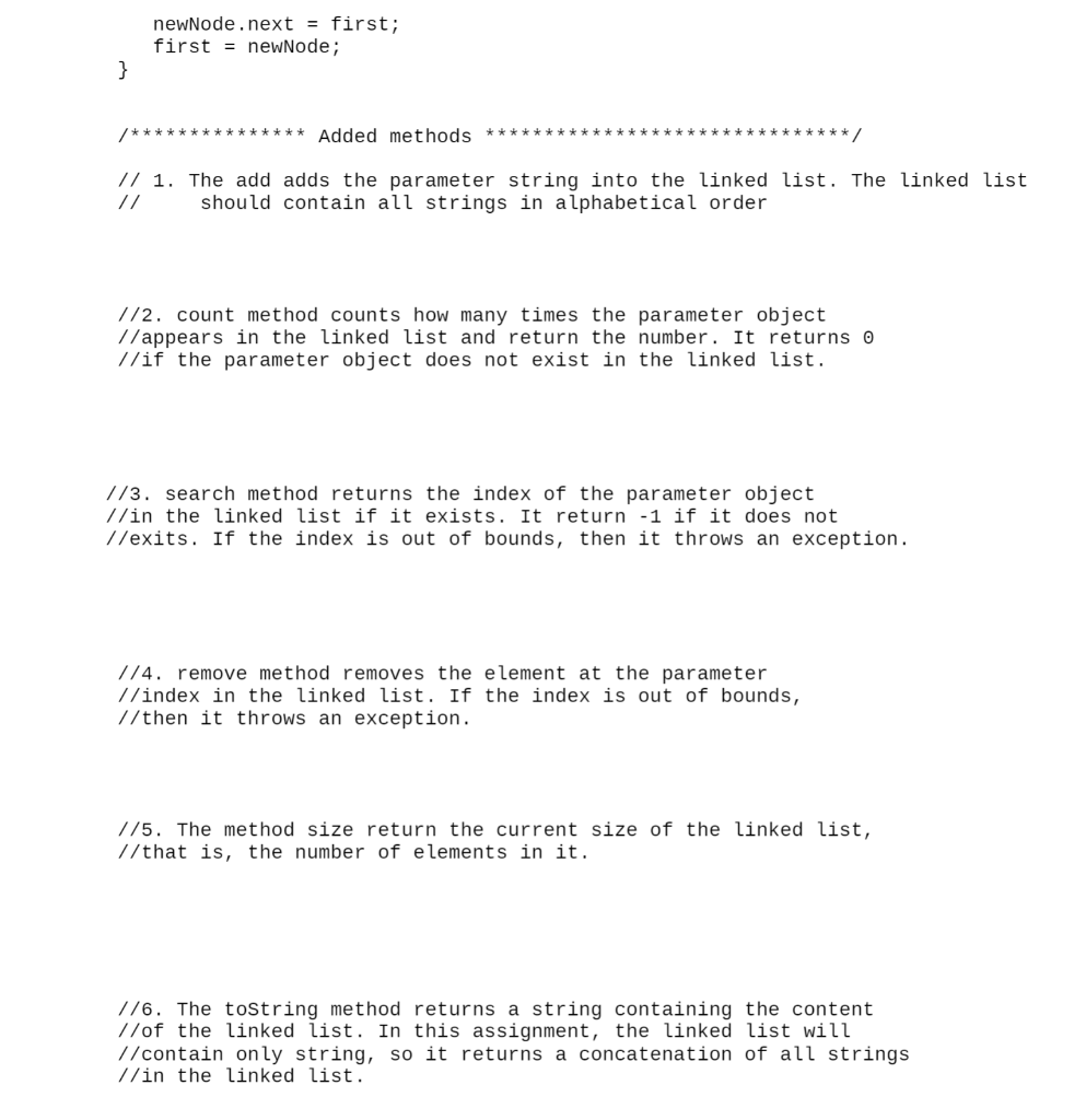 Assignment10.java (This file does NOT need to be | Chegg.com