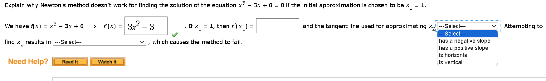 Solved Explain why Newton's method doesn't work for finding | Chegg.com