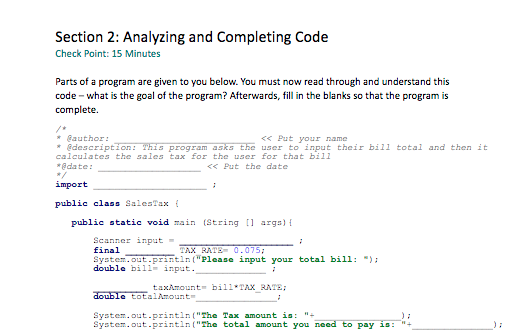 Solved Section 1: Hand Tracing Code Check Point 30 Minutes A | Chegg.com
