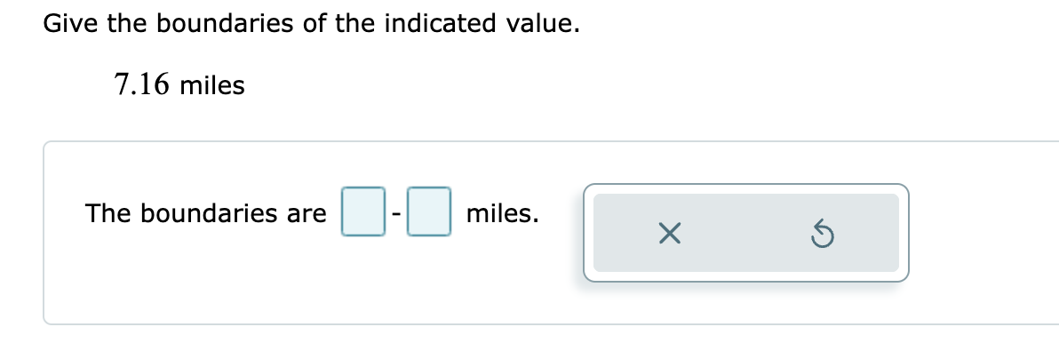 Solved Give the boundaries of the indicated value. 7.16 | Chegg.com