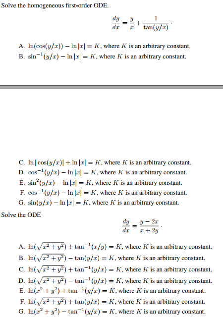 Solved Solve the homogeneous first-order ODE. dy dr = 1 + | Chegg.com