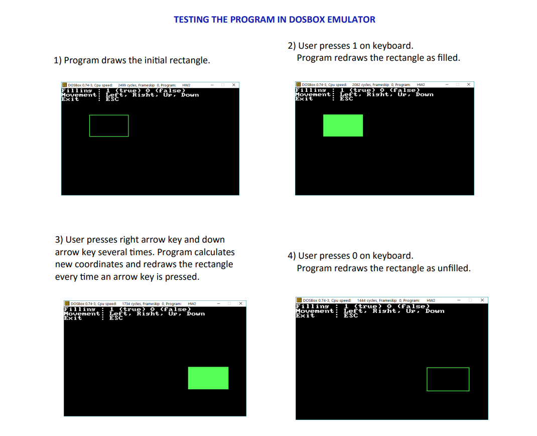 Solved User presses 1 ﻿on keyboard.Program draws the initial | Chegg.com