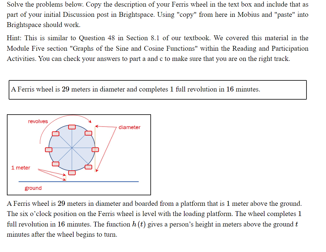 Solved Solve the problems below. Copy the description of | Chegg.com