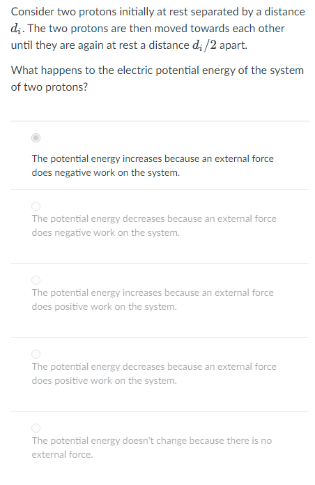 Solved Consider two protons initially at rest separated by a | Chegg.com