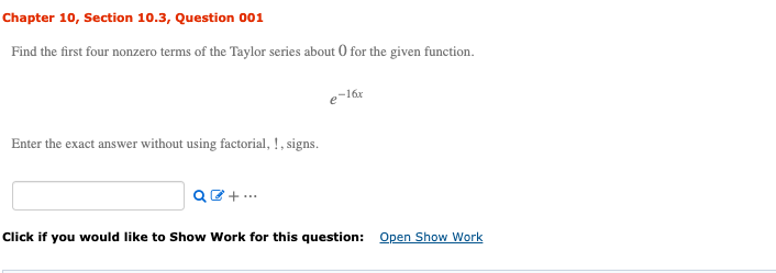 Solved Chapter 10, Section 10.3, Question 034 | Your answer | Chegg.com