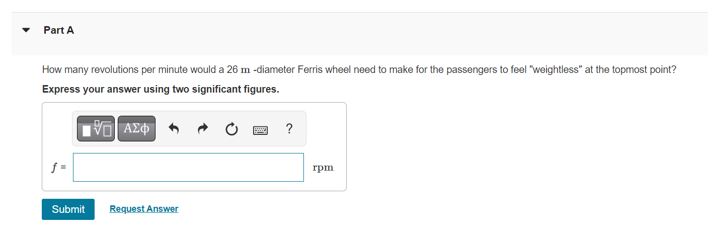 Solved How many revolutions per minute would a 26 m-diameter | Chegg.com