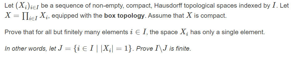 Solved Let (Xi)iel be a sequence of non-empty, compact, | Chegg.com