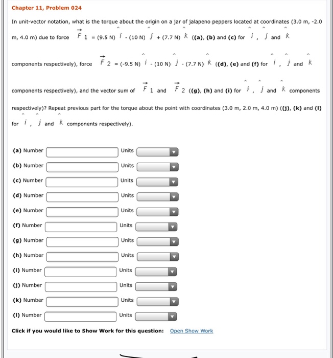 Solved Chapter 11, Problem 024 In unit-vector notation, what | Chegg.com