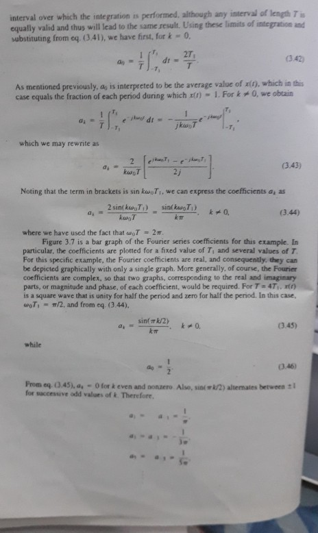 Solved Example 3.5 The periodic square wave, sketched in | Chegg.com