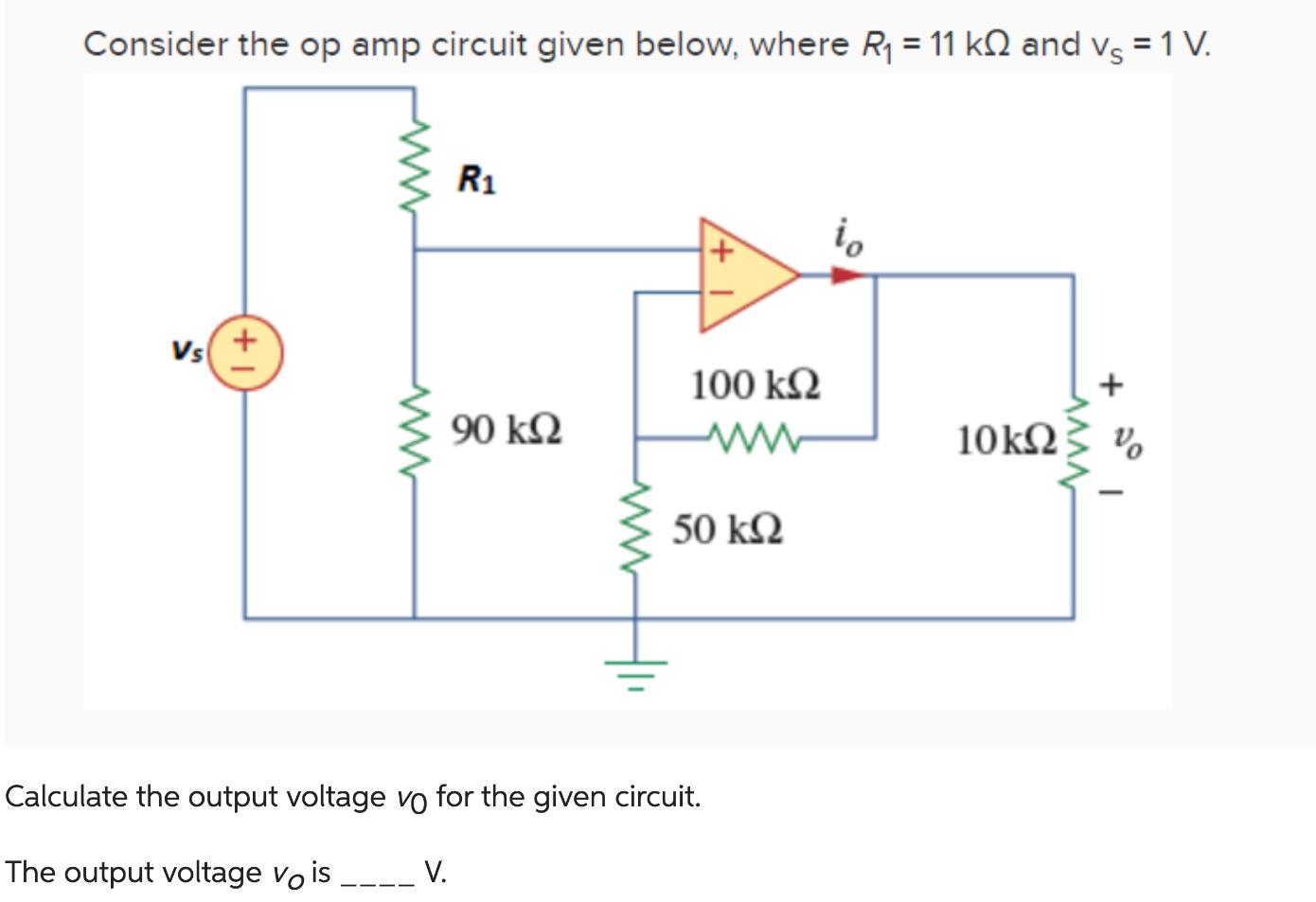 Solved Consider the op amp circuit given below, where | Chegg.com