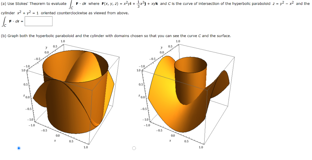 Solved A Use Stokes Theorem To Evaluate F Dr Where F X