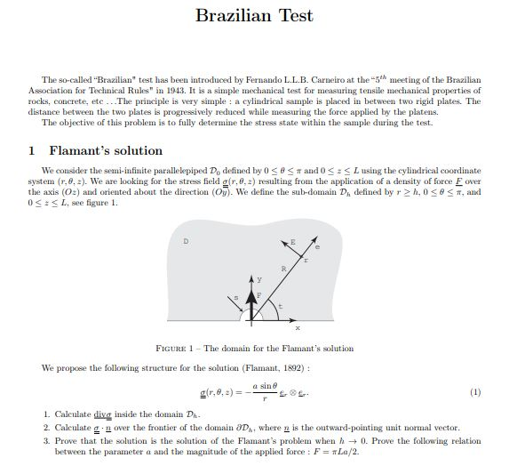 Brazilian Test The so-called "Brazilian" test has | Chegg.com